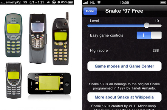 Jogando o clássico Snake no iPhone – Cutedrop